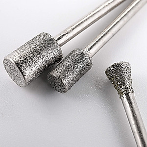 Cedilis 43-Pack Stone Carving Set - 26 Diamond Burr Bits, 10 Impeller, 4 Diamond Cutting Wheel, Polishing Rotary Tools for Stone, Rocks, Jewelry, Glass, Ceramics Rotary Tools