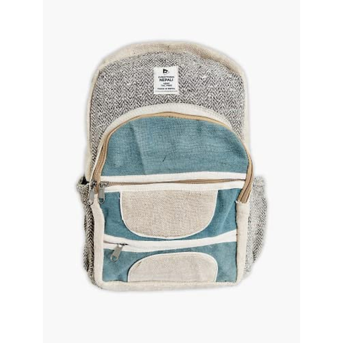 Backpack, Fits laptop, Eco friendly, Organic Hemp travel and laptop Backpack, handcrafted by the best artisans in Nepal (Alpine)