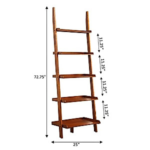 Convenience Concepts American Heritage Bookshelf Ladder, Cherry