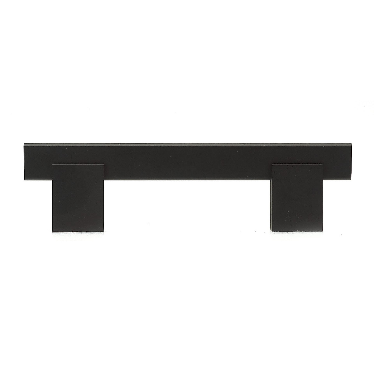 Richelieu Hardware BP905096900 Madison Collection 3 3/4-inch (96 mm) Center-to-Center Matte Black Modern Rectangular Cabinet and Drawer Bar Pull Handle for Kitchen, Bathroom, and Furniture