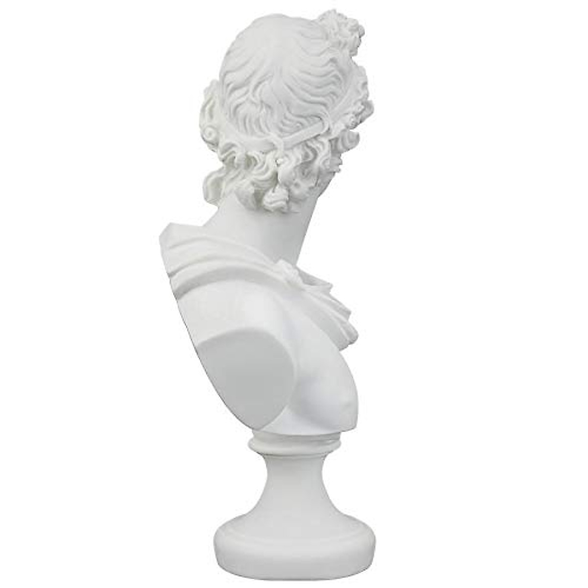 Design Toscano Apollo Belvedere Bust Statue, Single, White Twin