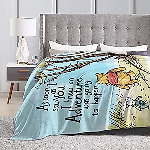 Yaz Throw Blanket Toddler Baby Boys Girl Cute Bear Nursery Crib Bedding Cozy Luxury Soft Flannel Blanket Sofa Chair Bed Living Room Bedroom Adult 50''X40''