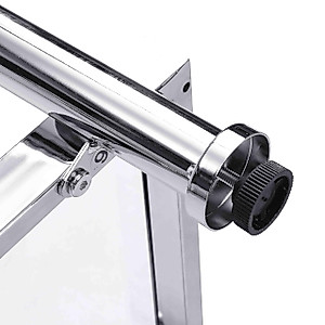 43.3 Inch Chrome Glass Console Table, 2 Tier Narrow Hallway Side Table with Acrylic & Metal Frame, Modern Minimalist End Table Sofa Table (Silver)