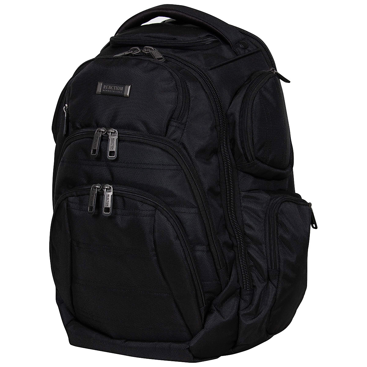 Kenneth Cole Reaction Pack-of-All-Trades' Multi-Pocket 17.0” Laptop & Tablet Business Travel Backpack, Black, One Size