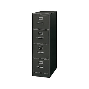 310 Series 15"W 4-Drawer Letter File Finish: Black