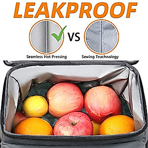 Cooler Backpack, 26 Cans Insulated Lunch Backpack for Man Women, Leakproof Double Layer Lunch Cooler Bag Lightweight Soft Lunch Backpack with Cooler Compartment, Beer Gifts for Beach Camping Hiking