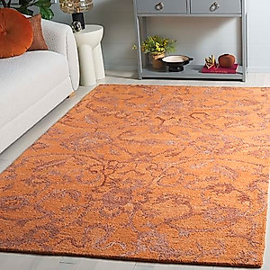 SAFAVIEH Anatolia Collection Area Rug - 5' x 8', Rust, Handmade, Ideal for The Living Room, Bedroom, Dining Room (AN401P-5)