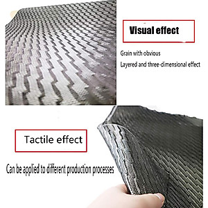 SOFIALXC Carbon Fiber Fabric Cloth 240g/m² Lightning Twill(19.7inch /50cmx39.37inch/100cm)