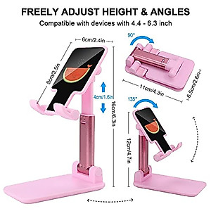 Funny Watermelon Whale Foldable Desktop Cell Phone Holder Portable Adjustable Stand for Travel Desk Accessories