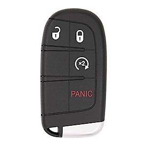 Keyless2Go Replacement for 4 Button Proximity Smart Key for Jeep Renegade M3N-40821302 735636994
