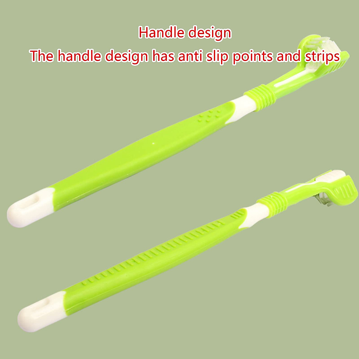 Tqyijhy Multi-Type Can Choose Pet Toothbrush Brush Addition Bad Breath Teeth Care Dogs Cleaning Mouth Care Tools Pet Toothbrushes for Dogs Pet Toothbrush Soft Pet Toothbrush with Double-Head