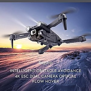 RKSTD RC Drone With Camera - HD RC Drone For Kids, Fpv Adult Beginner RC Drone, One Button Takeoff/Landing, Gravity Sensor, Gesture Control, 3D Flip, Voice Control, Holiday Gift