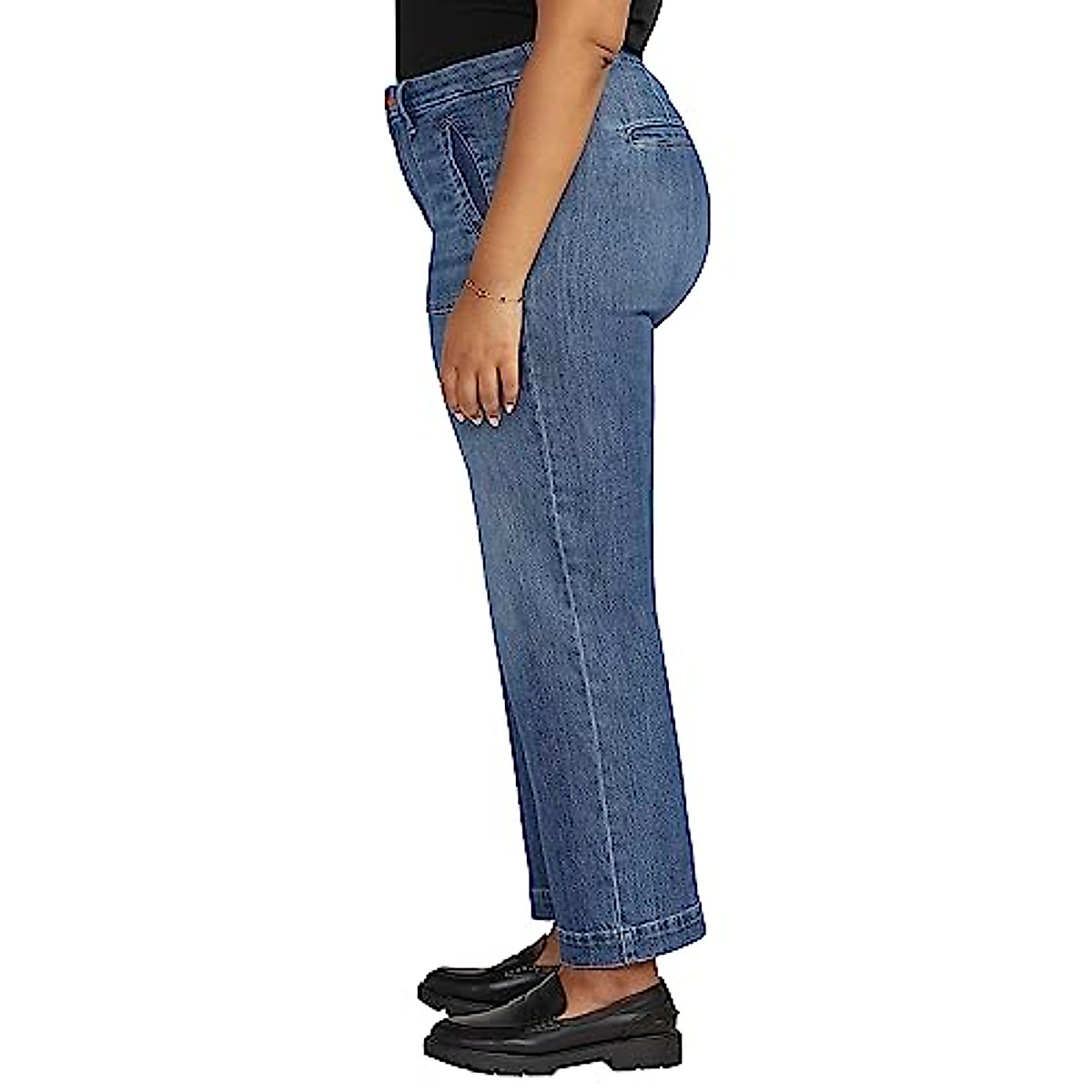 JAG Jeans Women's Plus Size Sophia High Rise Wide Leg Jeans, Tidal Blue, 22 Plus