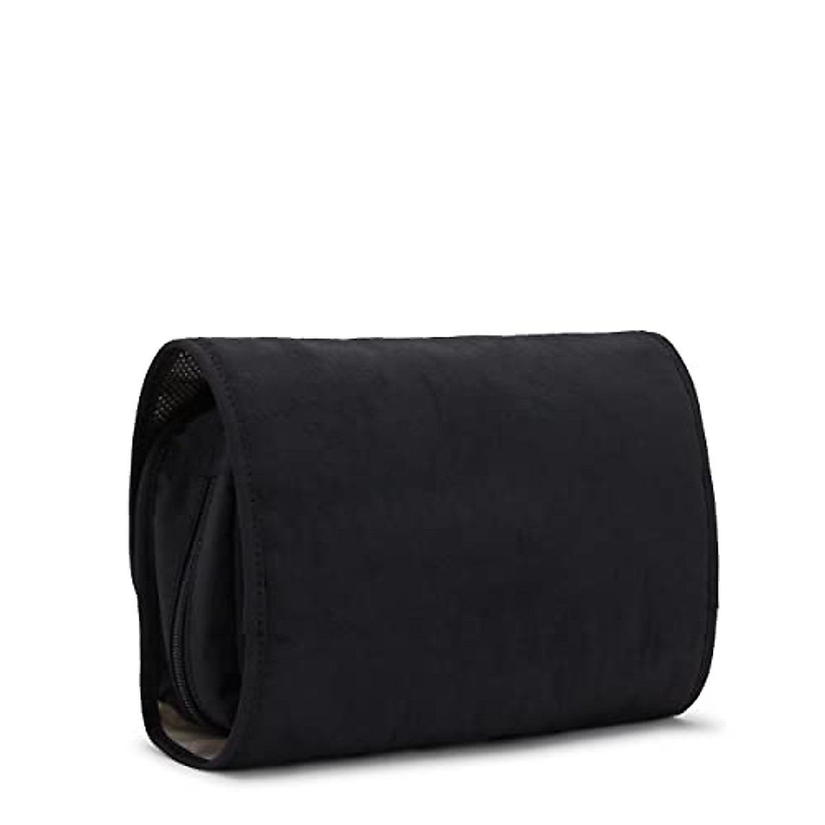 Kipling Womens Women's Meadow Metallic Toiletry Bag, Organize Accessories, Clip Closure, Nylon Hanging Hook Pouch, Black Tonal, 9.5 L x 8.5 H 3.13 D US