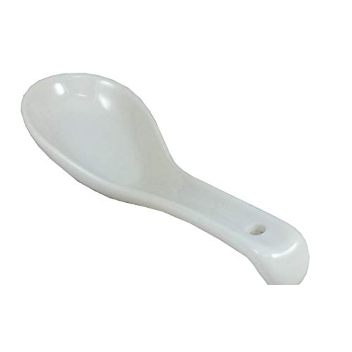 Chinese Porcelain Soup Spoons in White color - Set of 4