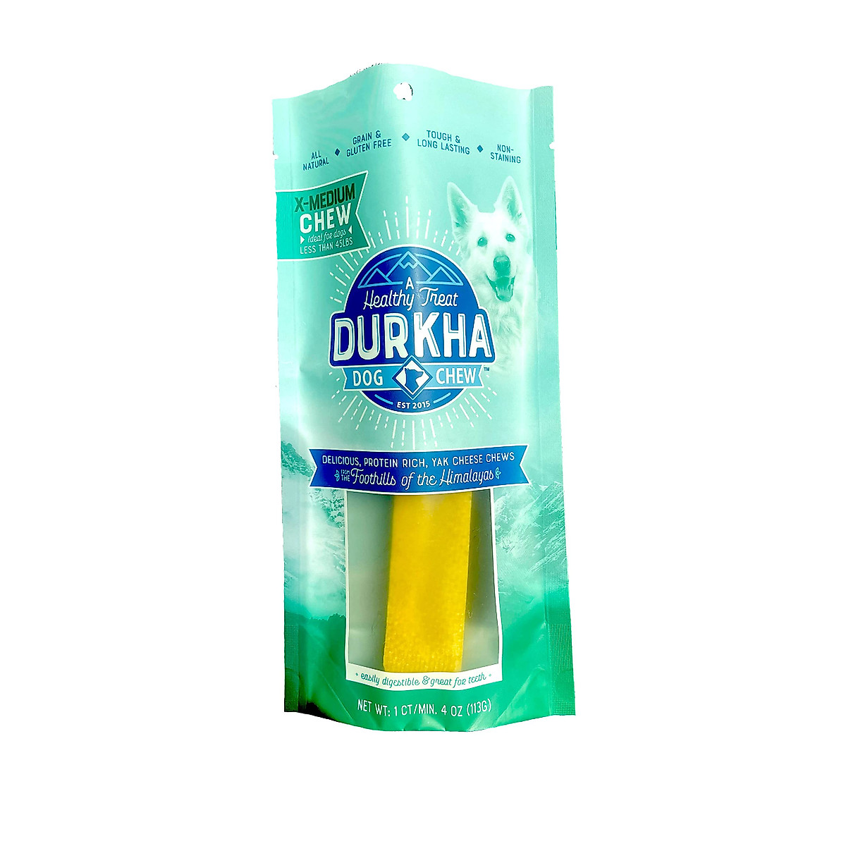 Durkha Himalayan Cheese Chews for Dogs | Natural Long Lasting Dog Chew Made from Yak or and Cow Milk | Great for Aggressive Chewers | Does Not Stain Carpets or Furniture. (3 Pack)