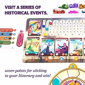 Underdog Games Trekking Through History: The Family Board Game | Adventure Through Time and Witness Incredible Events During Family Game Night | Ages 10 and Up