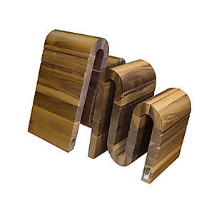 Arte Legno knife block, Small, Walnut