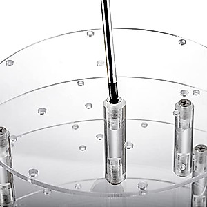 TOPZEA 3-Tier Cake Pop Display Stand, 36 Hole Clear Acrylic Lollipop Holder Round Tiered Cupcake Dessert Display Stand, Ideal for Baby Shower, Wedding, Birthday, Party, Anniversary, Halloween