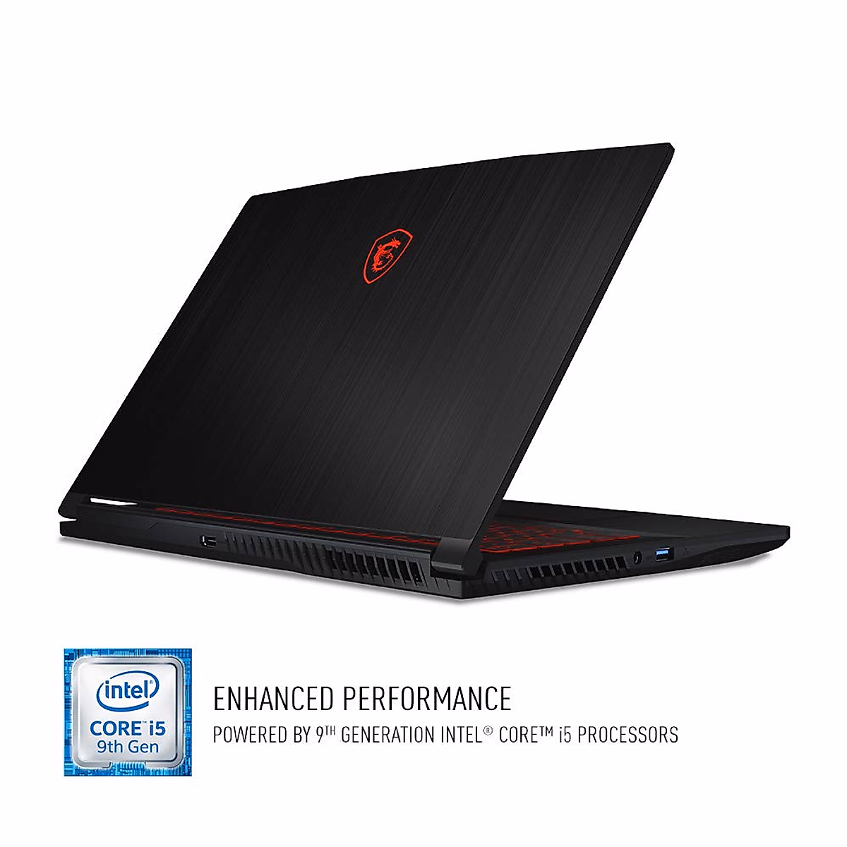 MSI GF63 Thin 9SC-068 15.6" Gaming Laptop, Thin Bezel, Intel Core i5-9300H, NVIDIA GeForce GTX1650, 8GB, 256GB NVMe SSD