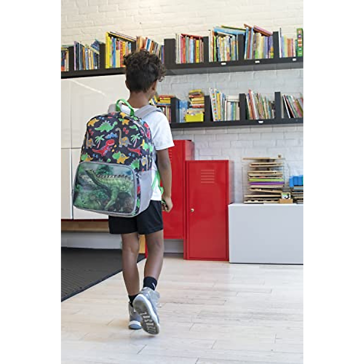 Trail maker Picture Changing Lenticular Dinosaur Backpack for Boys – Elementary and Middle School Hologram Backpack (Dinos 3) Large