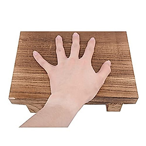 DENPETEC Wooden Utility Step, Toddler Step Stool for Kids, Bathroom Potty Stool, Kitchen Stool, Bed Stool for Bedroom, Children's Stool