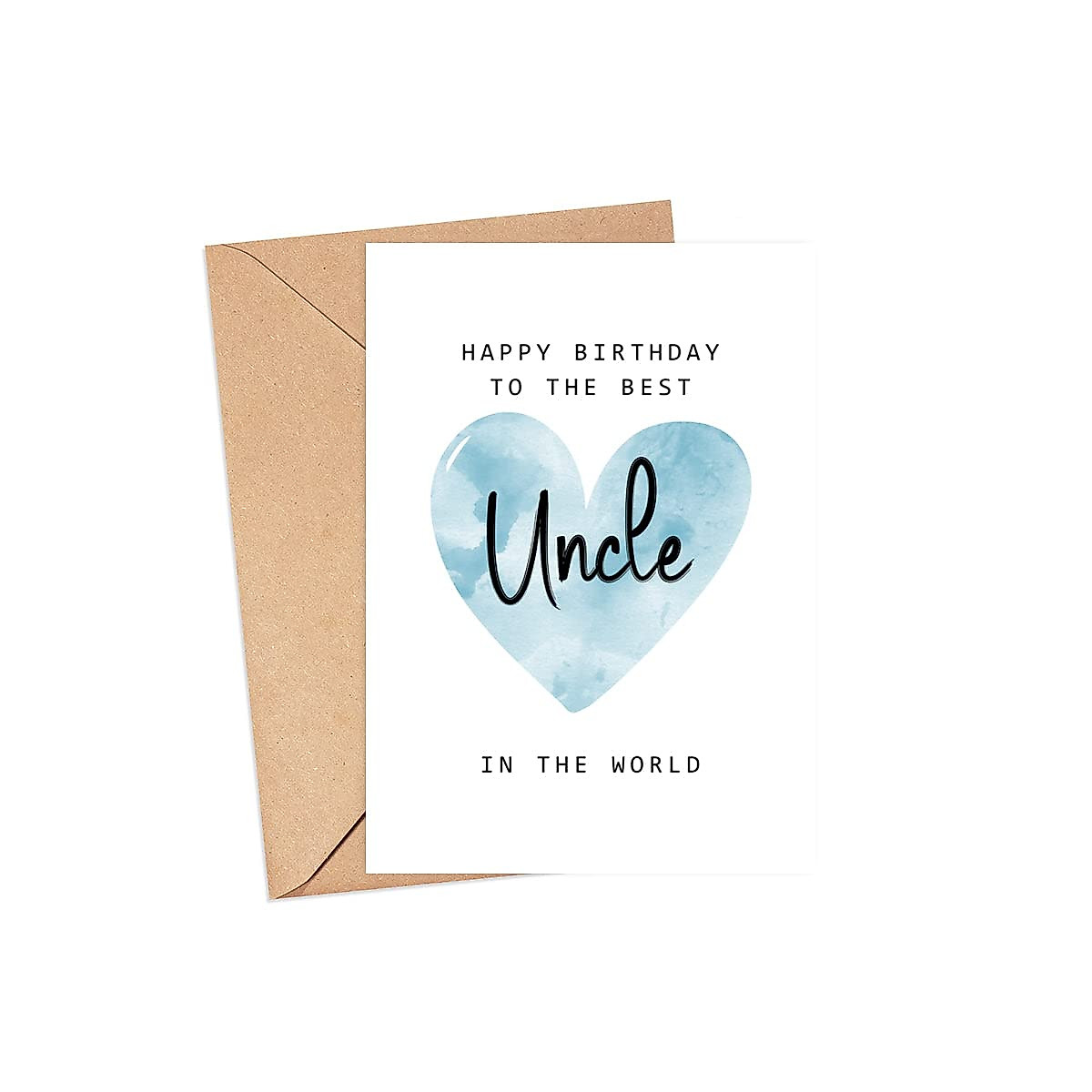 MoltDesigns Happy Birthday To The Best Uncle In The World Card - Uncle Birthday Card - Uncle Card - Father's Day Gift - Happy Birthday Card