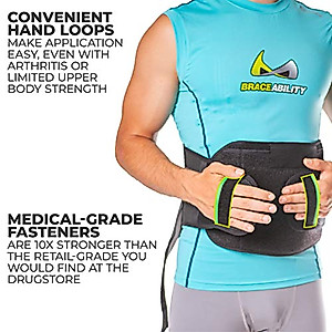 BraceAbility LSO Back Brace for Herniated, Degenerative & Bulging Disc Pain Relief, Sciatica, Spine Stenosis | Medical Lumbar Support Device for Post Surgery & Fractures with Hot/Cold Therapy (M)
