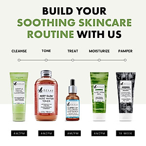 Gentle Facial Cleanser - Green Tea Face Wash + Aloe Vera, Vitamin C & E, All Natural Face Wash for Deep Cleansing - Hydrating & Nourishing Green Tea Cleanser, Moisturizing Face Wash for All Skin Type