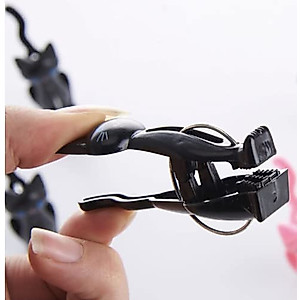 123Arts Cartoon Cat Shape ABS Table Bathroom Trash Can Storage Bucket with Cat Clips