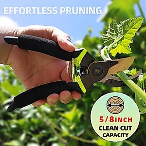 YRTSH Loppers Hedge Clippers & Pruners Combo Set 3-Piece Hedge Shears, Sharp Tree Trimmer Branch Cutter for Yard, Lawn & Garden, Professional Tree Clippers Yard Clippers for Indoor & Outdoor Gardening