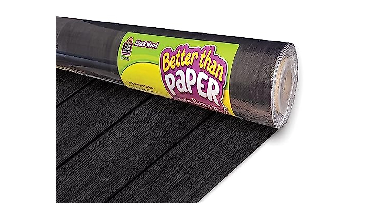 Black Wood Bulletin Board Roll - Easy Classroom Décor