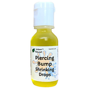 Urban ReLeaf Piercing Bump Shrinking Drops! Keloid Bumps Gentle Effective Aftercare Solution. Natural Essential Oils. Fast Removal Help for Scars Nodules Cartilage Nose Ear Spots. Clean Soothe