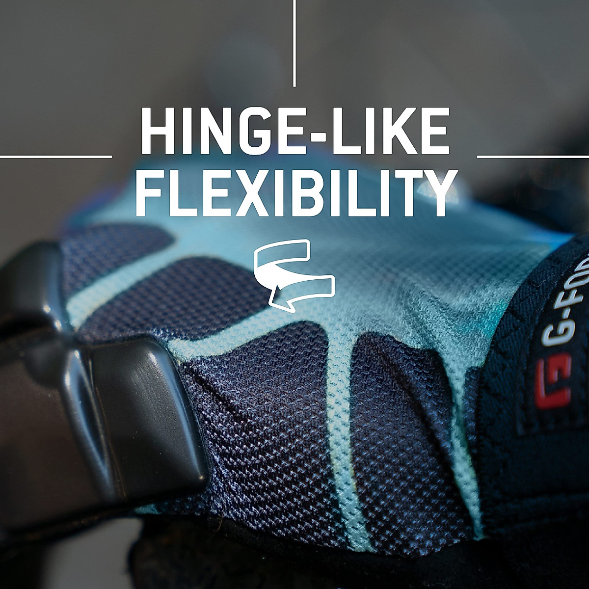 G-Form Sorata Mountain Bike Gloves - Motorcycle & Cycling Gloves for Men & Women - Electric Blue/Black, Adult XS