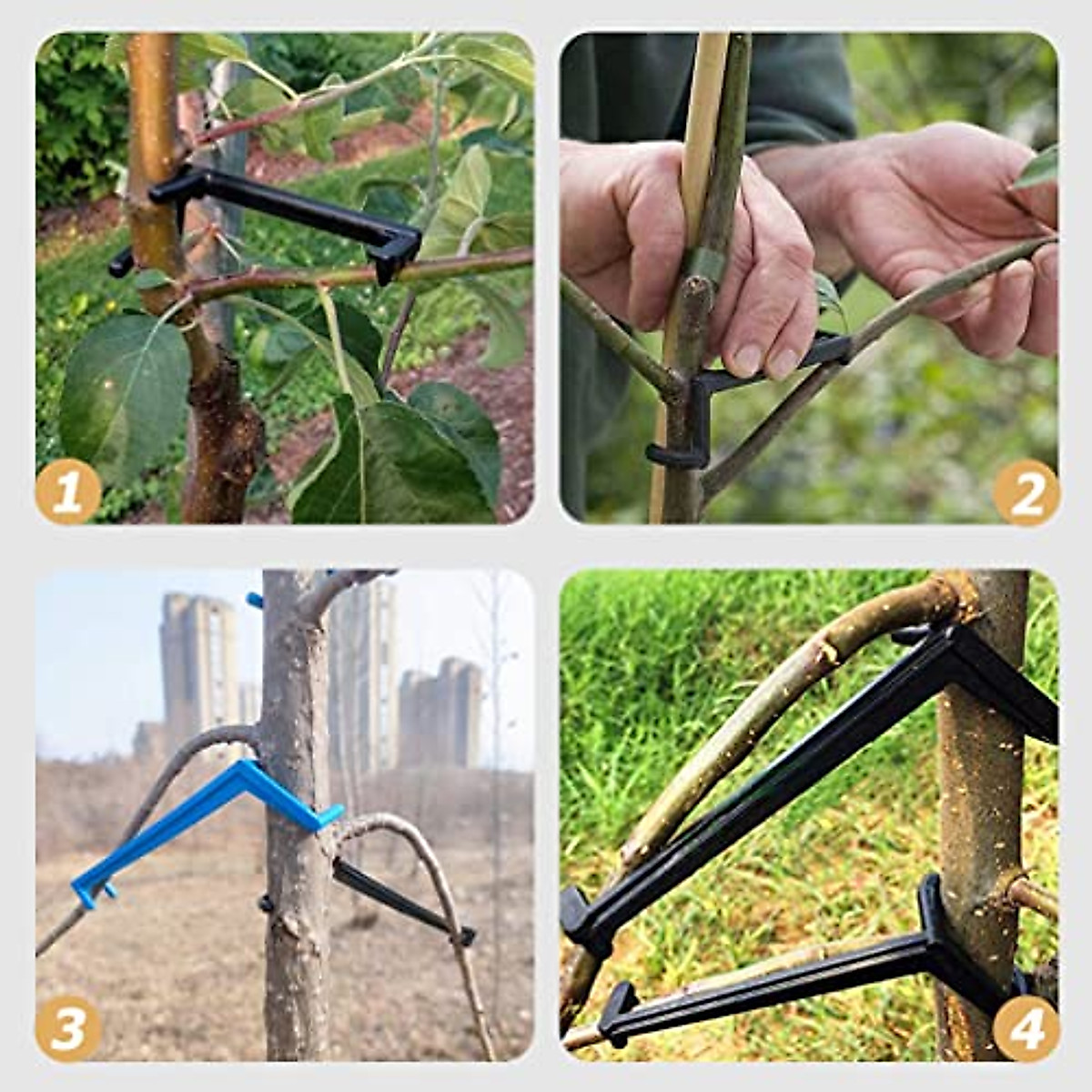 Veemoon 20 Pcs Fruit Branch Spreader Fruit Tree Limb Spreader Apple Tree Branch Spreaders Plants Branch Moderators for Most Fruit Trees Supplies