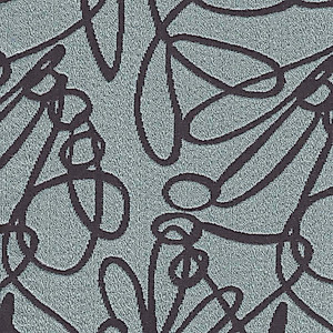 HomePop Parker Accent Chair with Pillow, Teal Swirl Small