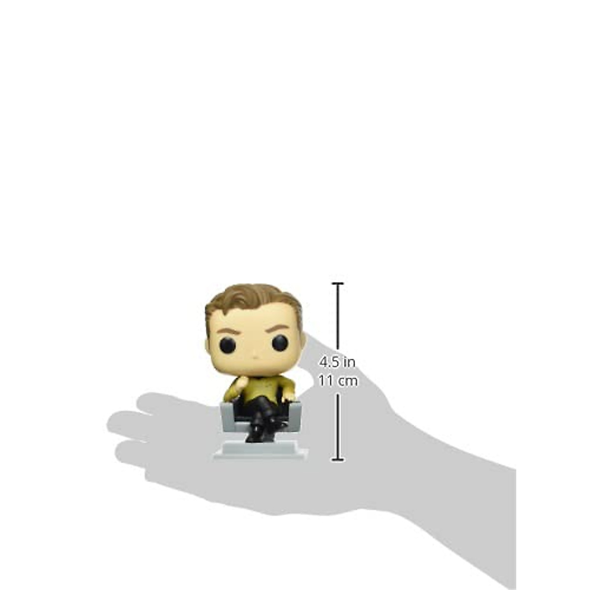 Funko TV: POP! Star Trek Collectors Set 1- Captain Kirk in Chair, Khan, Uhura, Multicolor, 3.75 inches
