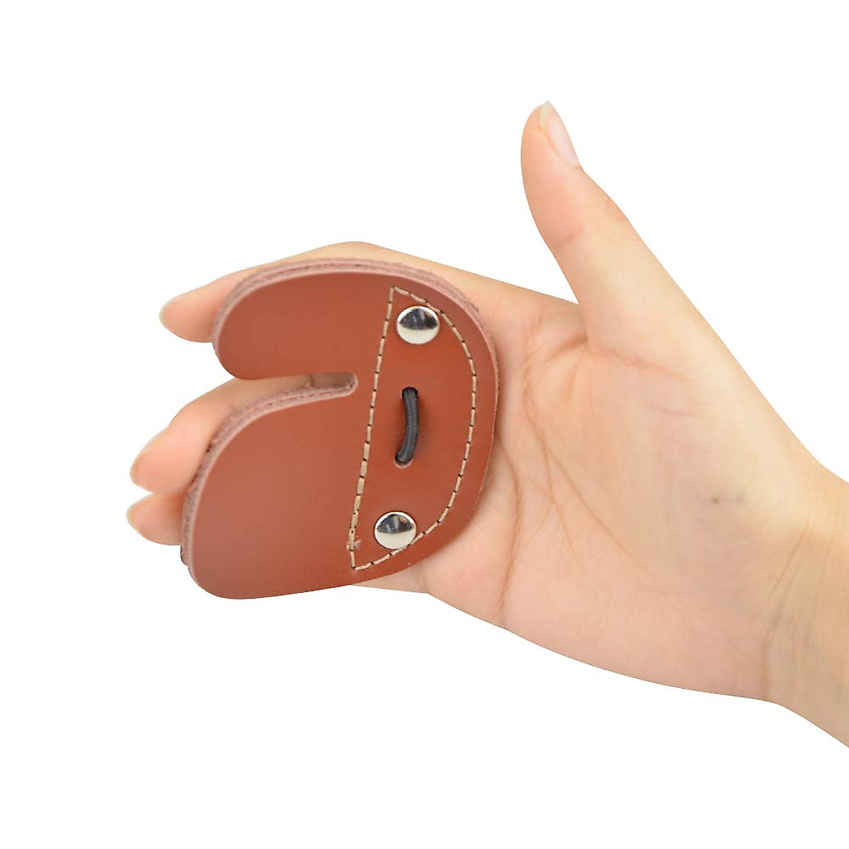 SHARROW Archery Protector Set Glove 3 Finger Guard Leather Arm Guard Bracers Finger Tabs Thumb Ring Finger Protector Protective Gear Set for Compound Bow Recurve Bow Shooting Hunting