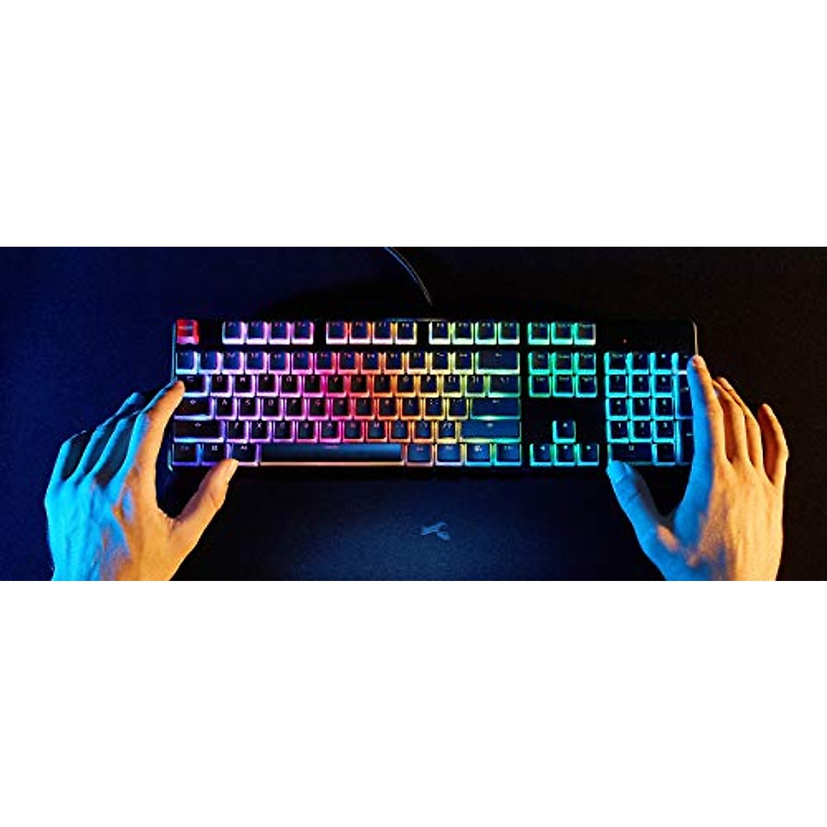 Glorious Aura V1 (Black) Pudding Keycaps - Double Shot PBT Translucent for Mechanical Keyboards, 104 Key Set, TKL, Compact Compatible, English (US) Layout (Aura (Black))