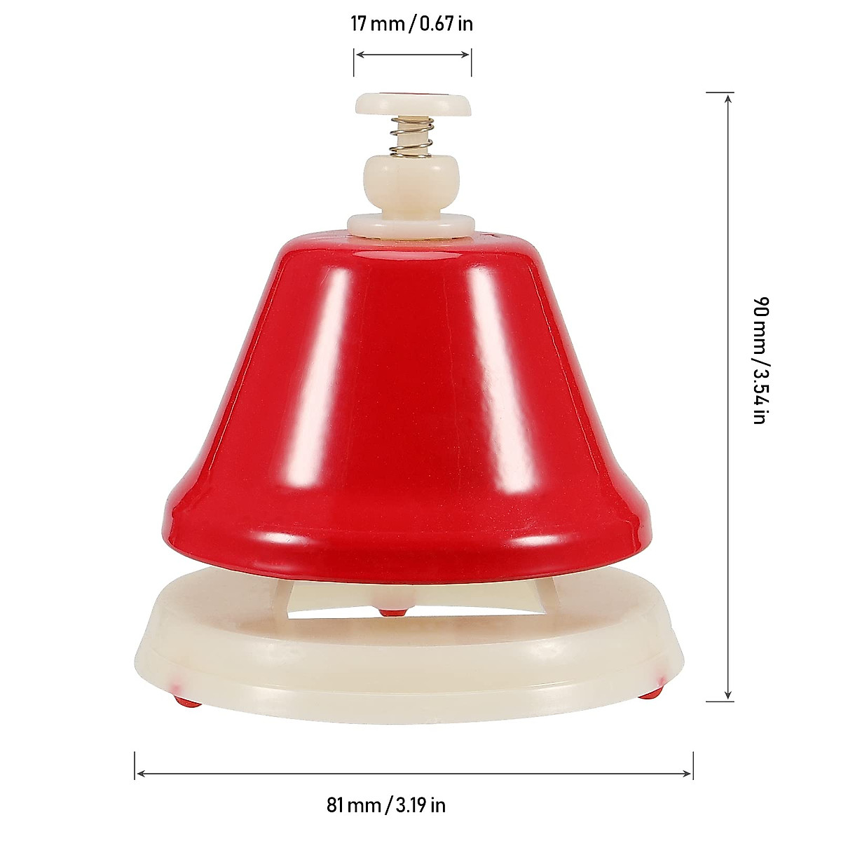 MOUYAT 8 Notes Music Desk Hand Bell, Colorful Diatonic Metal Hand Bells, Chromatic Music Table Bells Musical Instruments for Practice, Birthday Party, Wedding, Elegant Holiday Gift