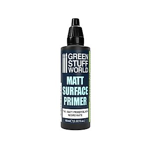 Green Stuff World for Models and Miniatures Matt Surface Primer 60ml – Black 1740