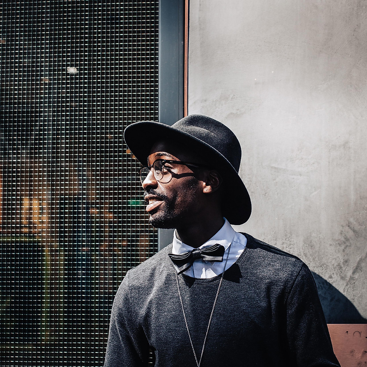 Gossifan Fedora Hats for Men Wide Brim Panama Hat with Classic Belt-B Belt Black