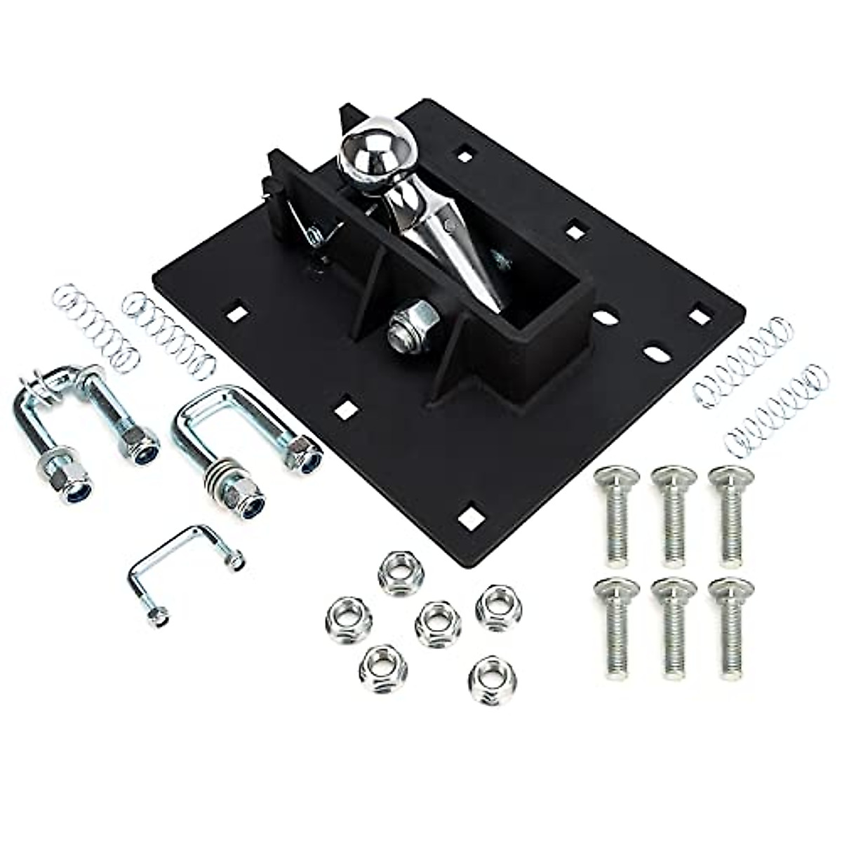 Folding Ball Gooseneck Hitch 61052 30,000 lbs Compatible with Chevrolet Silverado/GMC Sierra/Ford/Dodge Ram and Other Models Black 2-5/16 Inch Ball