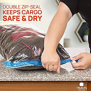Vacuum Packing Bags for Travel - No Vacuum Reusable Large Sealed Space & Storage Saver Compression Packing, 2 Pack