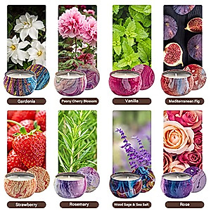 IHOCOE Scented Candles Gifts Set 16 Pack Soy Wax Travel Tin Jar Candles for Home 2.5 OZ Aromatherapy Candles Gift for Mom for Christmas, Birthday, Thanksgiving, Mother's Day