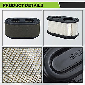 Harbot 136-7806 127-9252 Air Filter for Toro SS5000 SW5000 MX5000 74731 74726 74777 74775 74760 74723 74741 74771 74657 74661 TimeCutter V-Twin Engine Riding Mower with 120-4276 Oil Filter