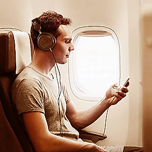 ALABS Over-Ear Wired Closed Back Headphones, Natural Wooden Closed-Back Headset with self Adjustable Headband, Audiophile Headphone with 50mm Drivers and 32Ω impedance for PC Tablets Smartphone