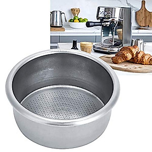 54mm Coffee Stainless Filter Basket, Two Cup-Single Wall, Non-pressure Filter Accessories Compatible with Portafilter Coffee Machine Accessory