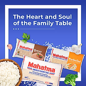 Mahatma Extra Long Grain White Rice, 10 Pound, Gluten-Free and Non-GMO, Rice Bulk Bag (Pack of 1)