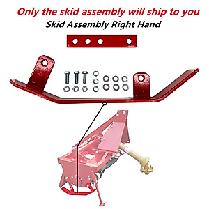 Right & Left Hand Skid Shoe Kit Replaces King Kutter 505057 505050 for Rural King Country Way Sigma 4FT 48” 5FT 60” 6FT 72” 7FT 84” Rotary Tiller for ASC Rotary Tiller 77709 77710 77711